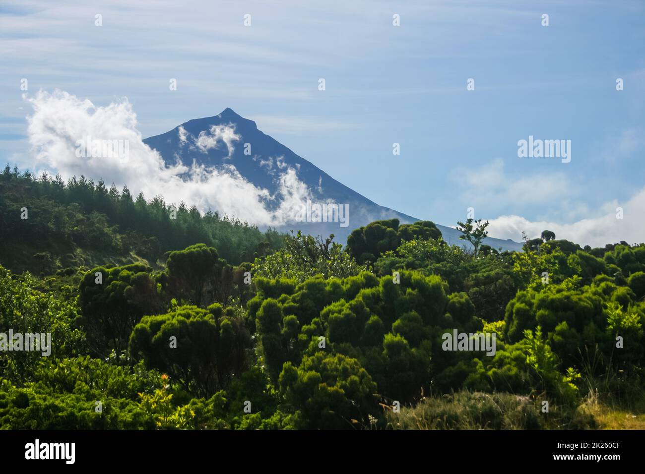 Pico mountain in Pico island Stock Photo - Alamy