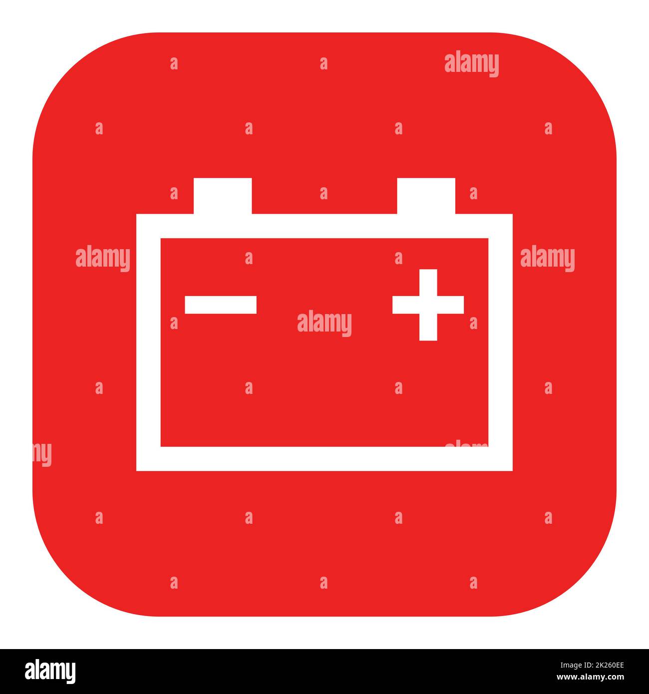 Car battery and app icon Stock Photo - Alamy