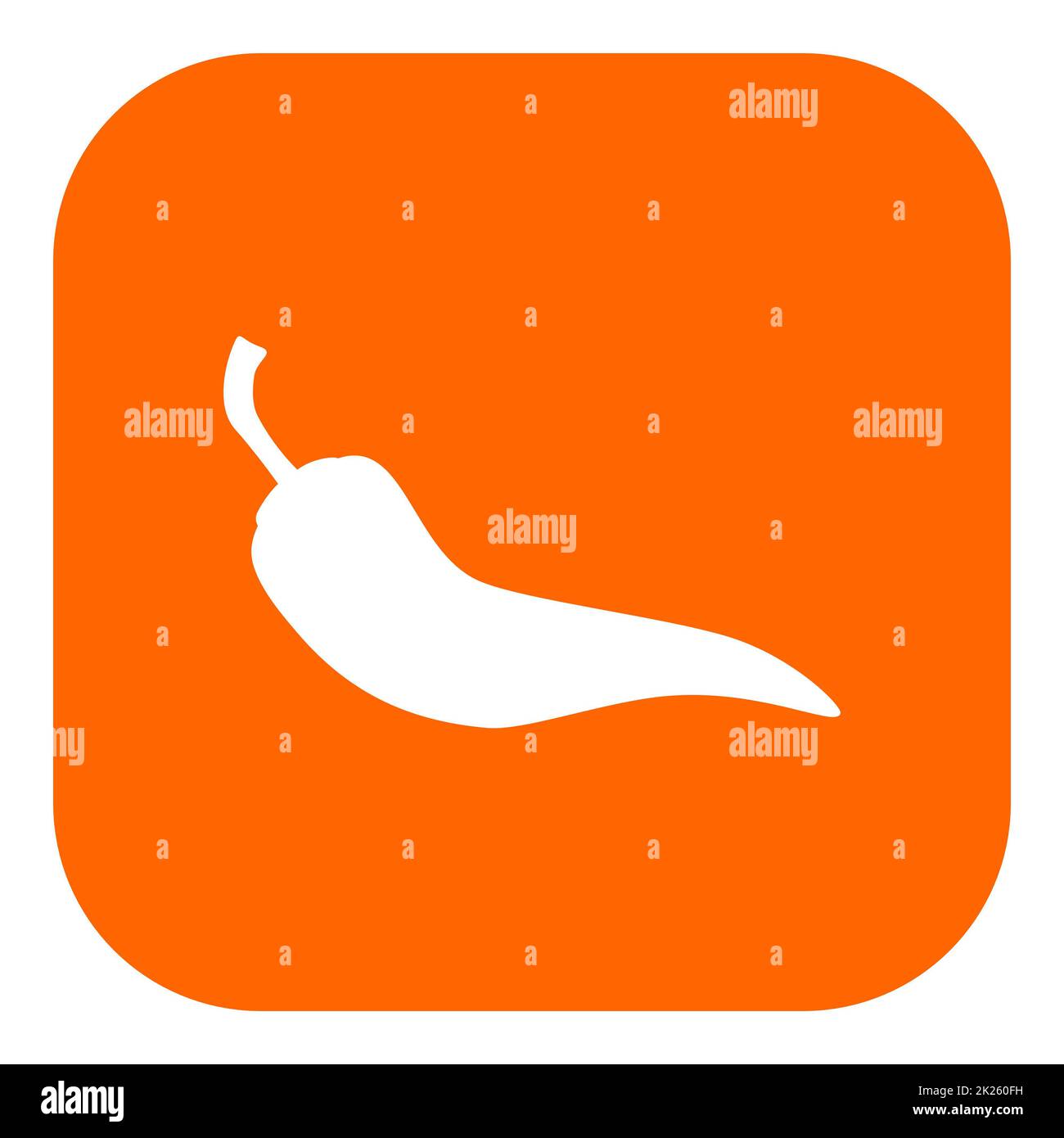 Chili pepper and app icon Stock Photo - Alamy