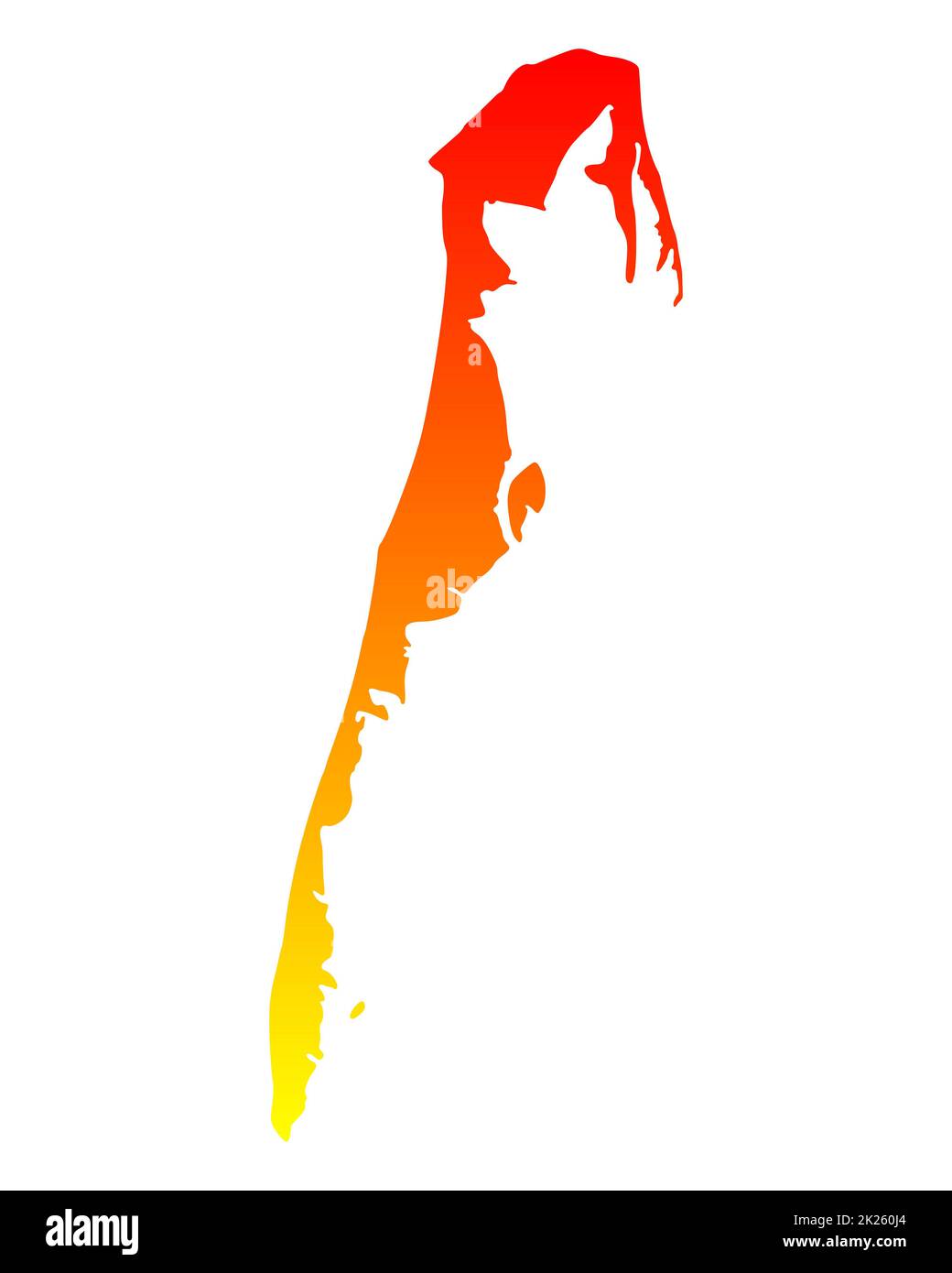 Map of Hiddensee Stock Photo - Alamy