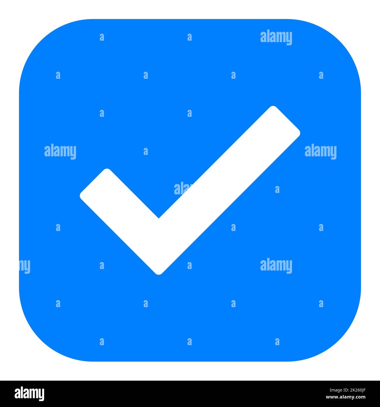Tick and app icon Stock Photo - Alamy