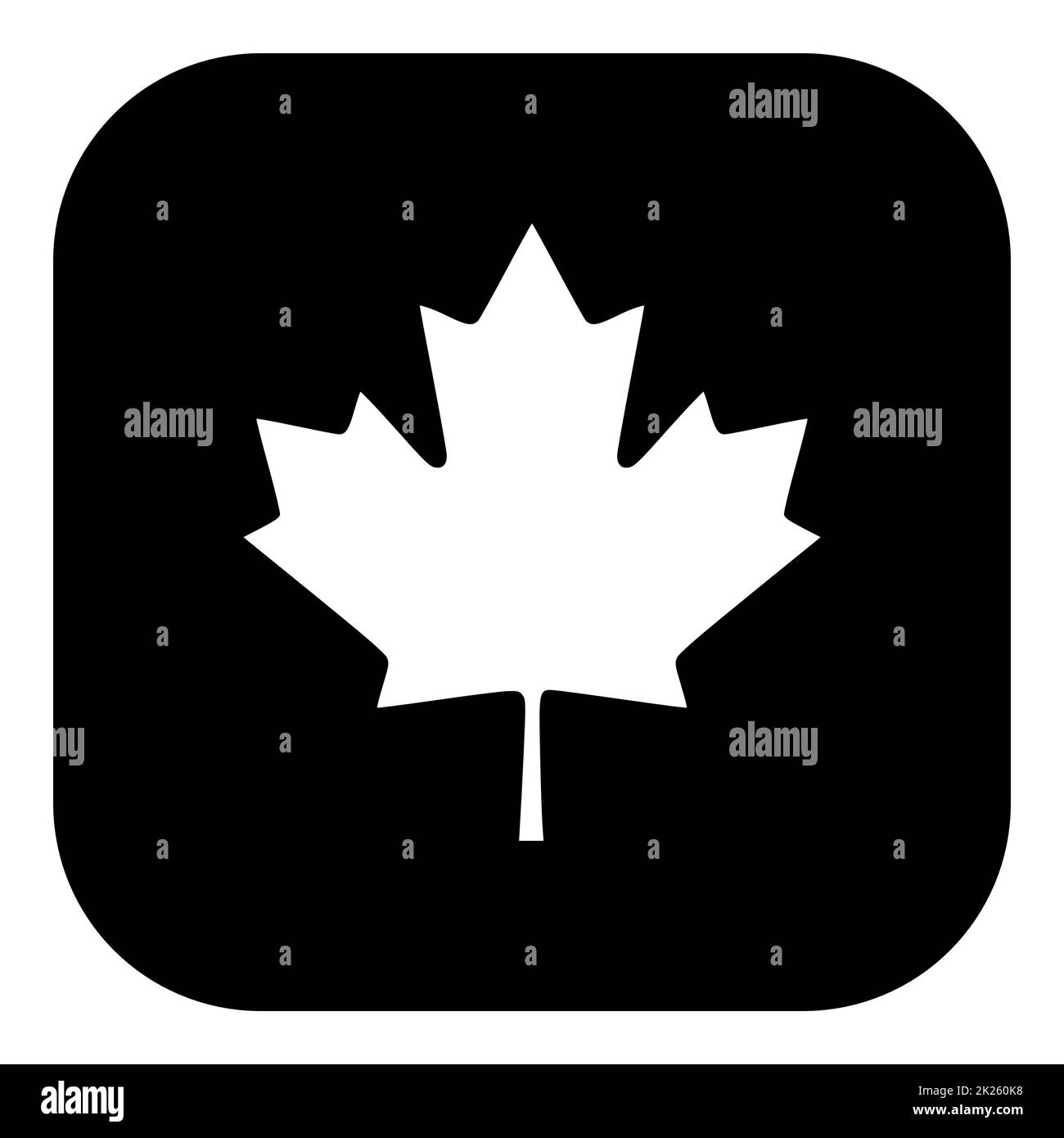 Maple leaf and app icon Stock Photo - Alamy