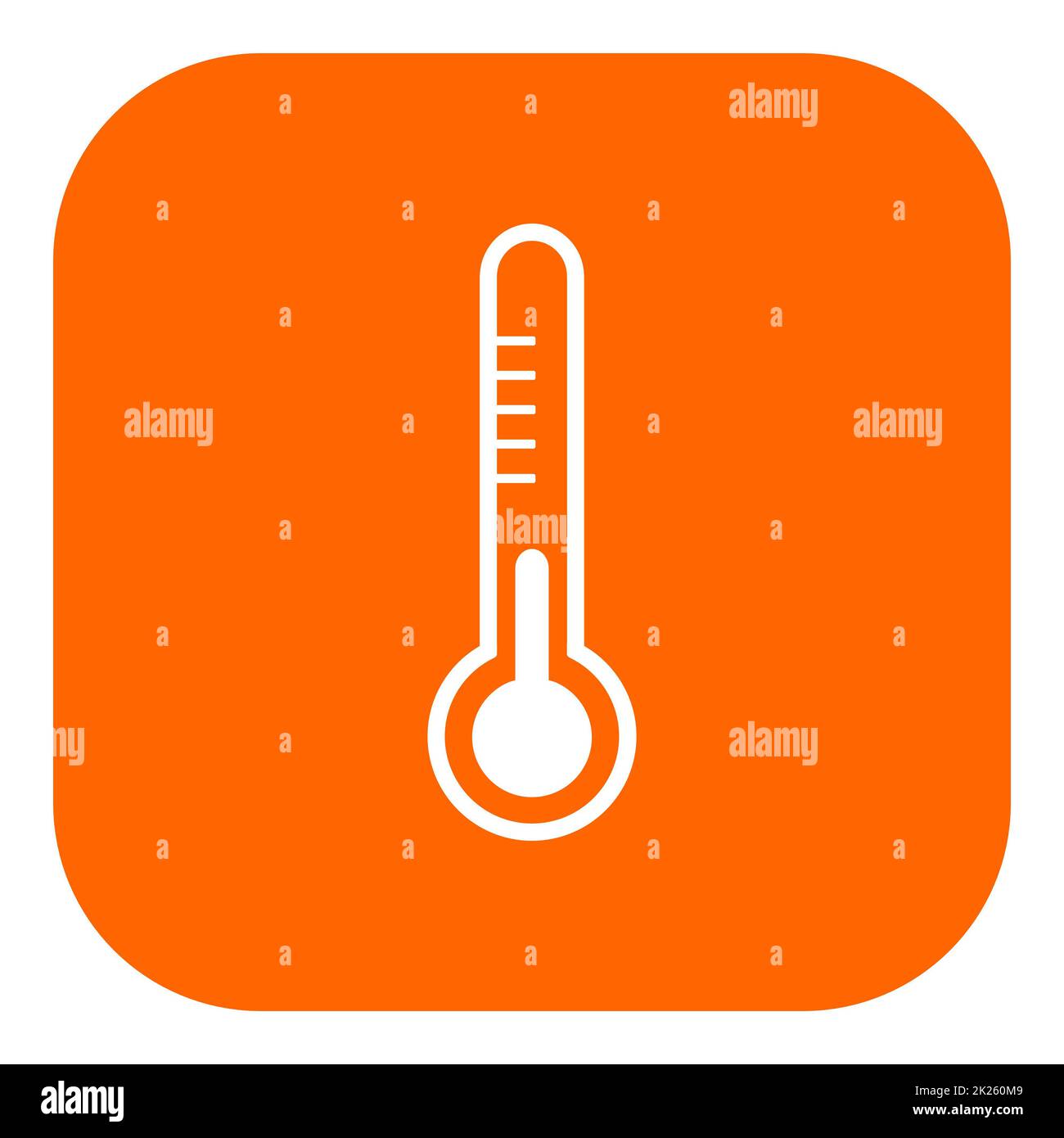 Thermometer and app icon Stock Photo - Alamy