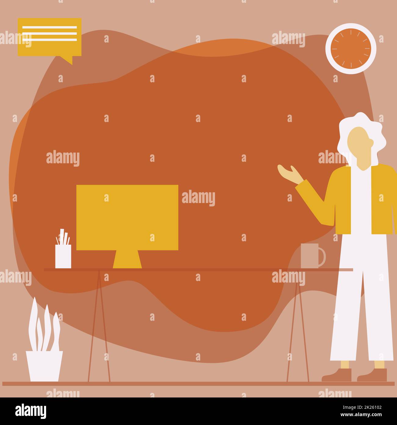 Cartoon doctor computer desk hi-res stock photography and images - Alamy