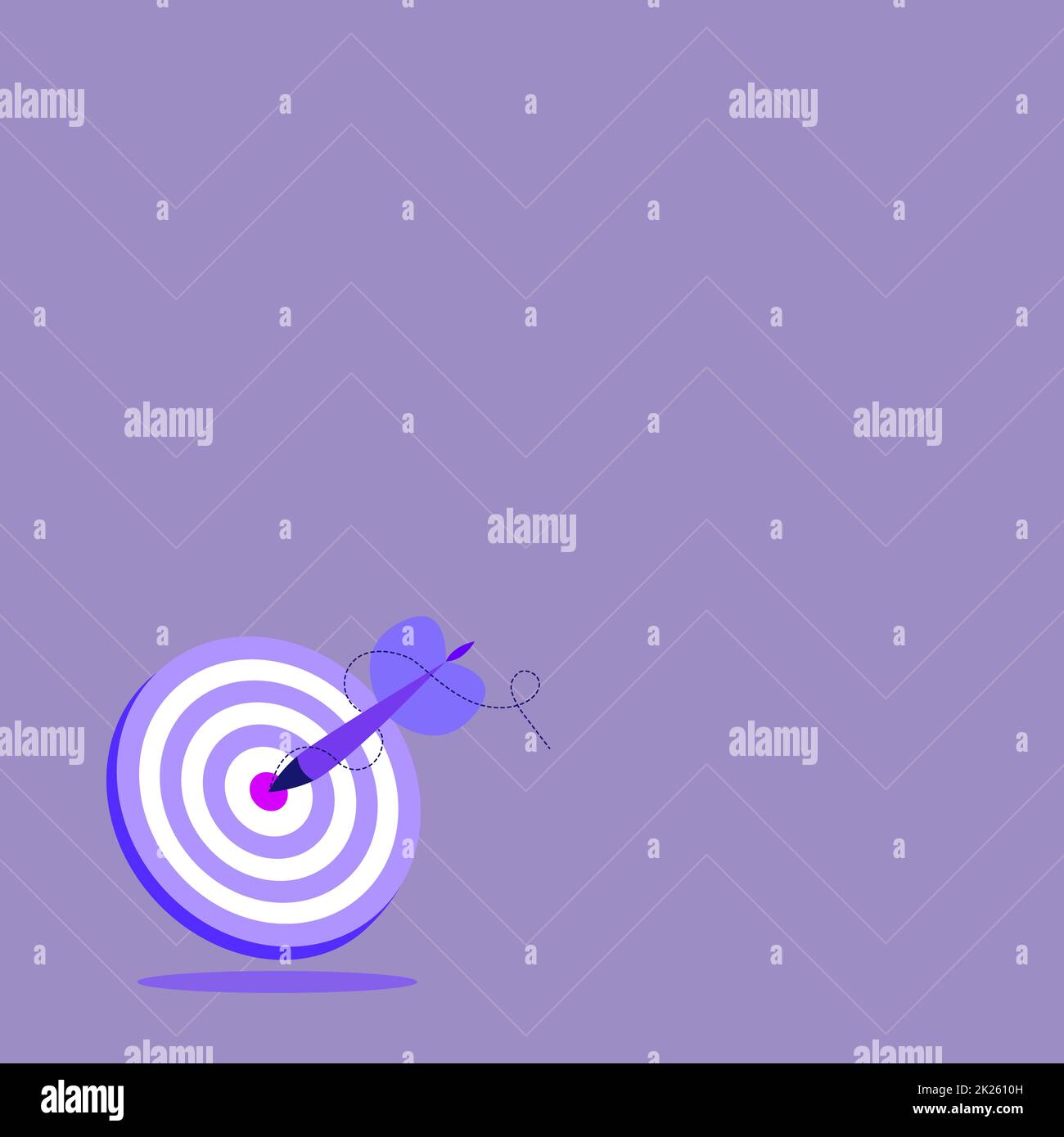 Presenting Message Hitting Target Concept, Abstract Announcing Goal ...