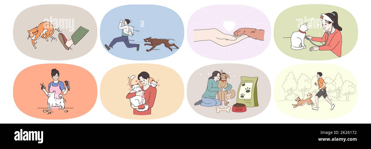 Pets lover Cut Out Stock Images & Pictures - Alamy