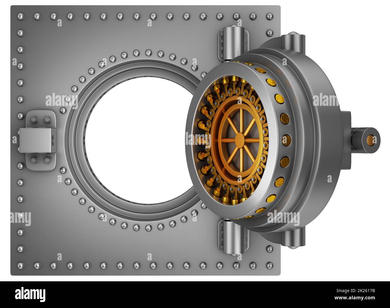 Open steel bank safe Stock Photo - Alamy