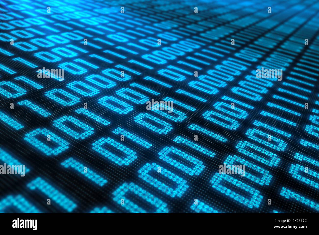 binary code in blue Stock Photo - Alamy