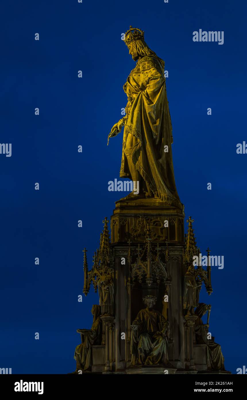 Charles IV Statue Stock Photo - Alamy