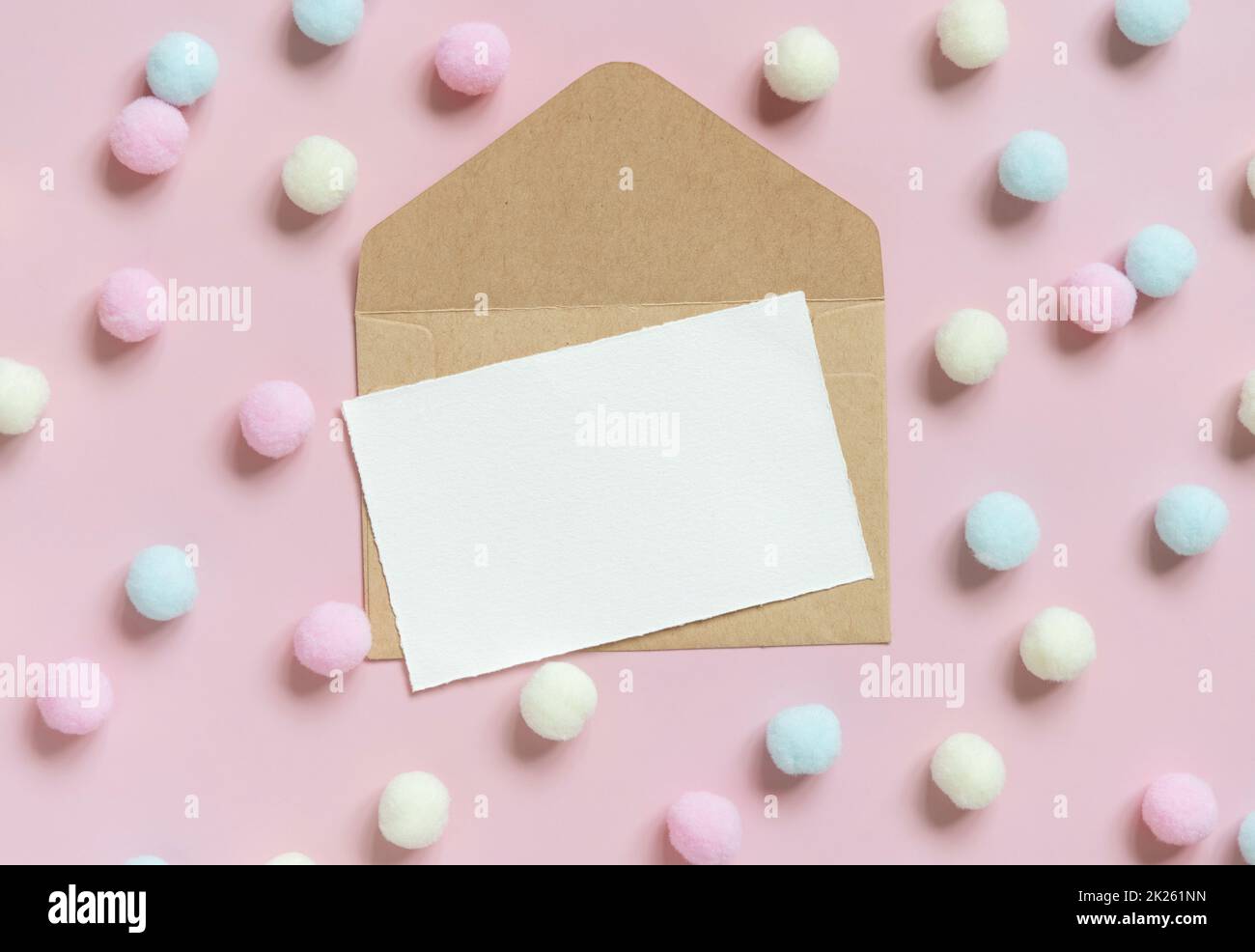 Light pink envelope hi-res stock photography and images - Alamy