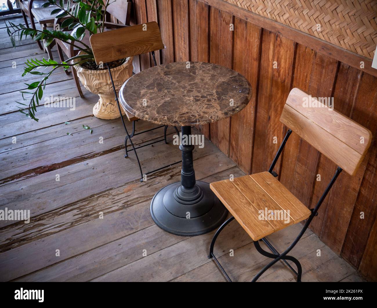 cafe of modern vintage restaurant in vintage tone Stock Photo - Alamy