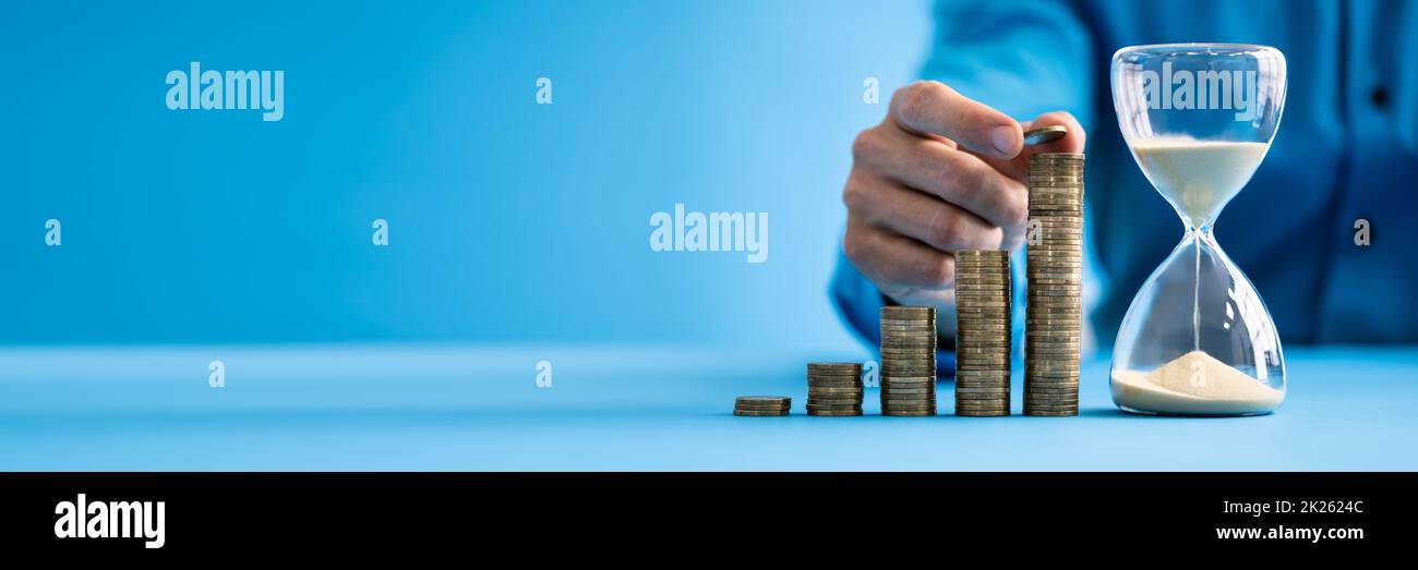 Increasing Money Coin Stack Concept Stock Photo - Alamy
