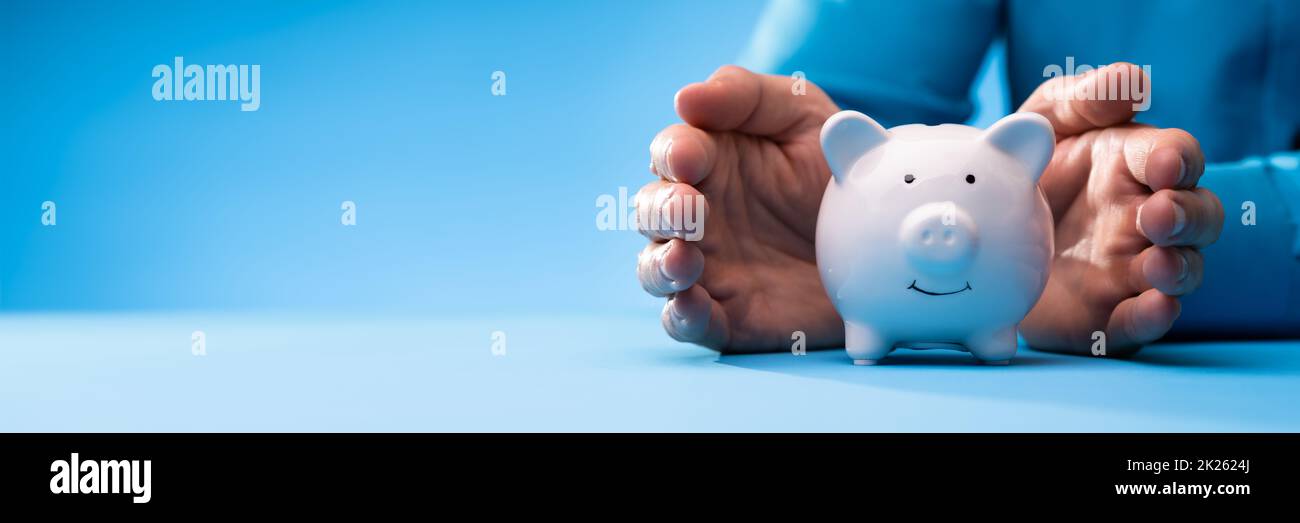 Pension And Income Protection. Save Money Stock Photo - Alamy