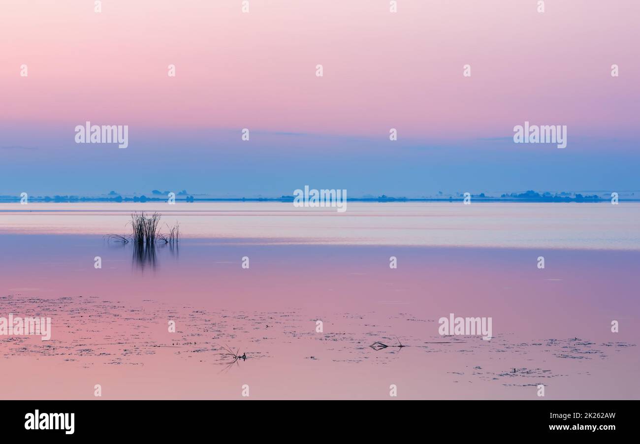 Blue seascape clear sky calm hi-res stock photography and images - Alamy