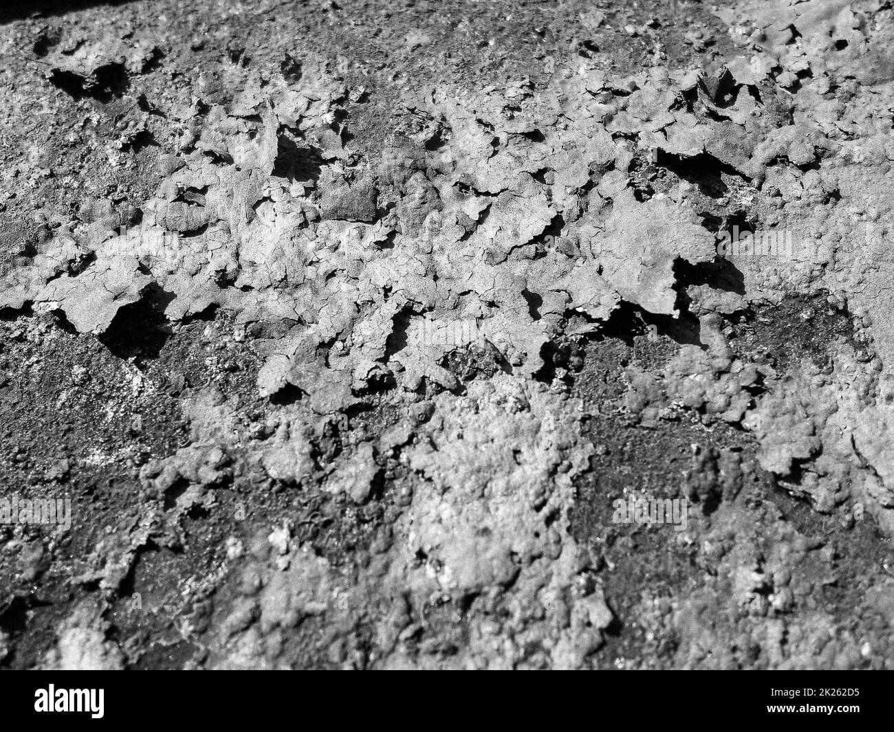 Scratched old iron metal texture Black and White Stock Photos & Images ...