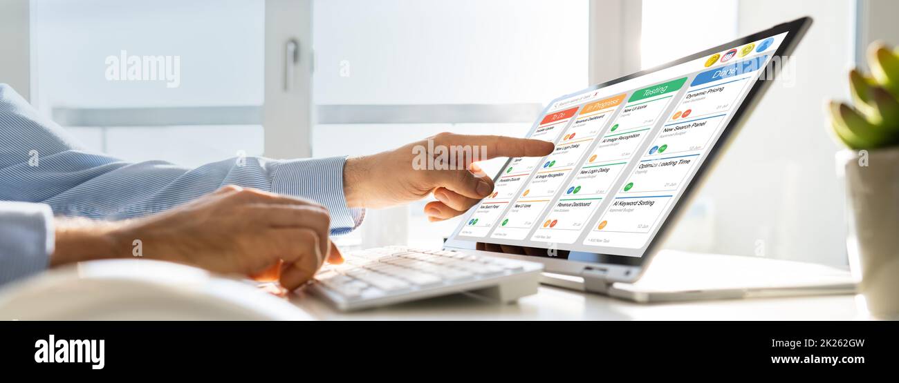 Scrum Agile Project Stock Photo - Alamy