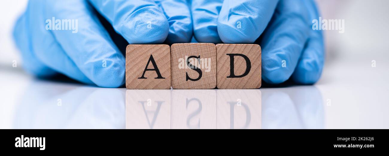 ASD Autistic Syndrome Disorder Word Stock Photo - Alamy