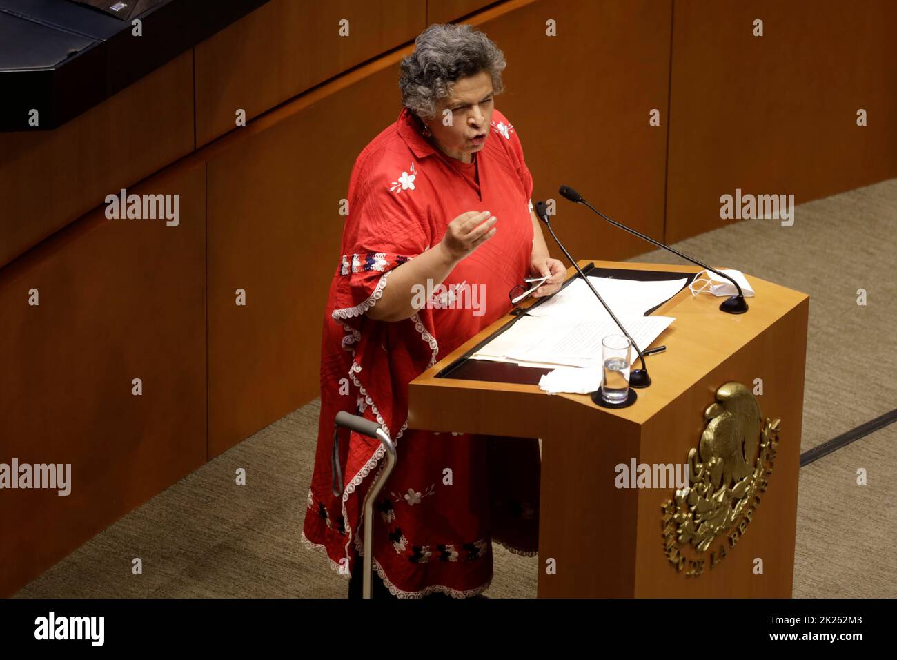Non Exclusive: September 21, 2022, Mexico City, Mexico: Senator Beatriz ...