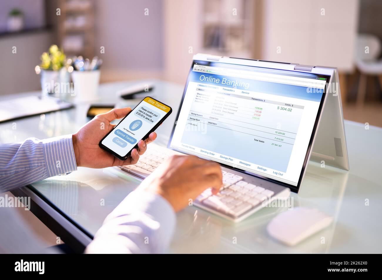 Online Bank Two Factor Authentication Stock Photo - Alamy Online Bank Two Factor Authentication Stock Photo - Alamy
