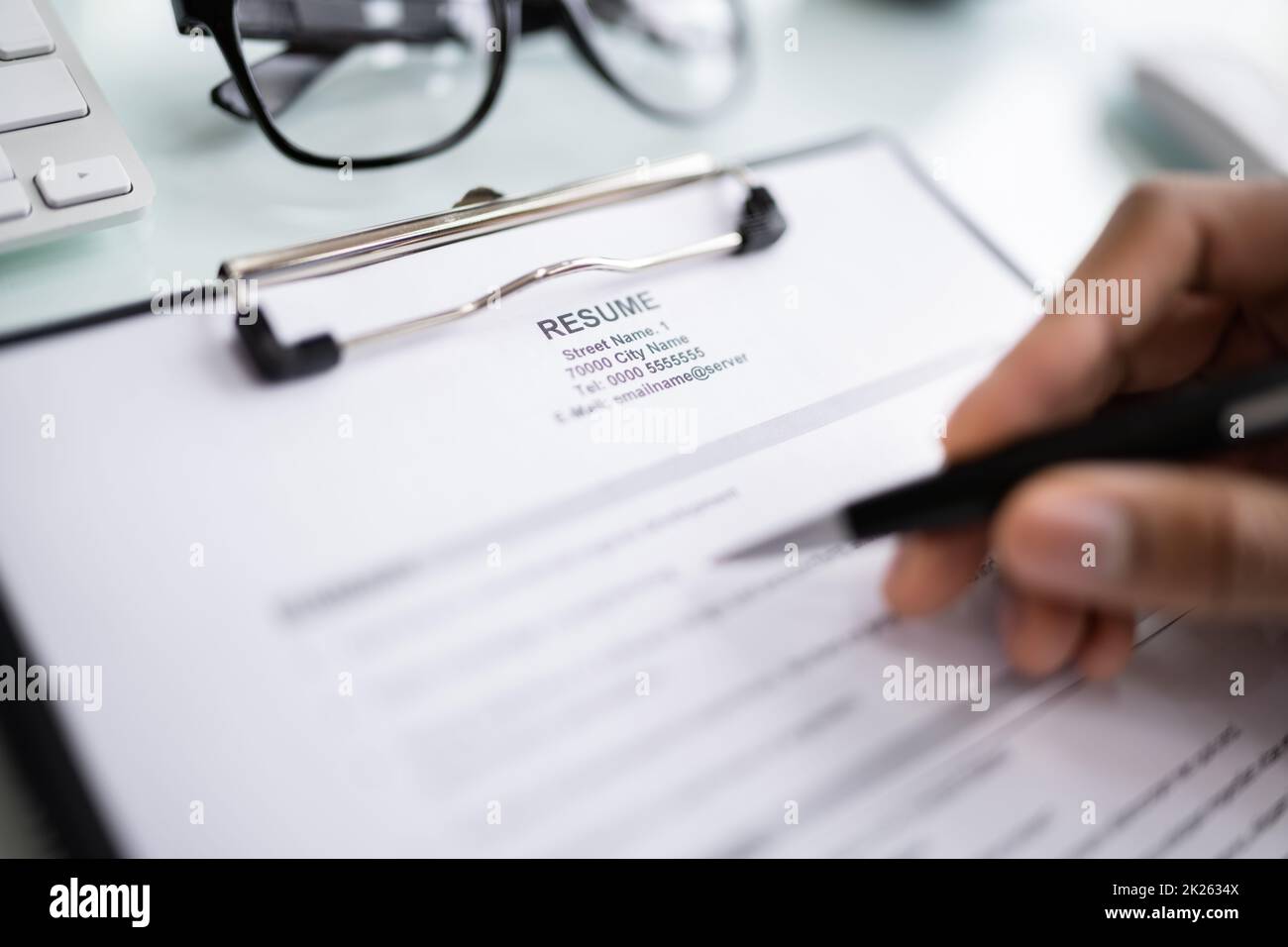 Curriculum Vitae And Resume Paperwork During Stock Photo - Alamy