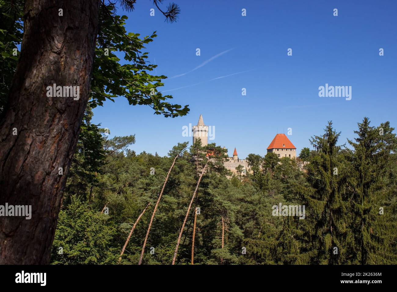 View of Kokorin Castle (4 Stock Photo - Alamy