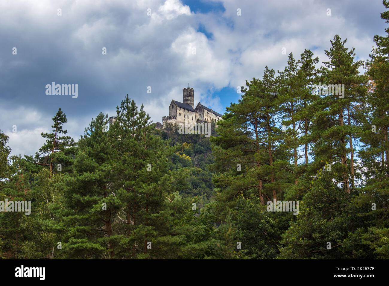 Panoramic view of Bezdez castle Stock Photo - Alamy