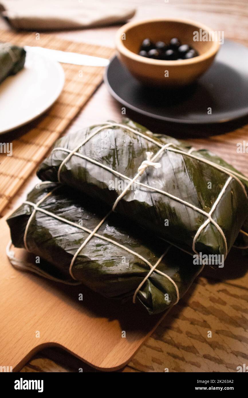 Hallaca on the table, the traditional dish of Venezuelan Christmas ...