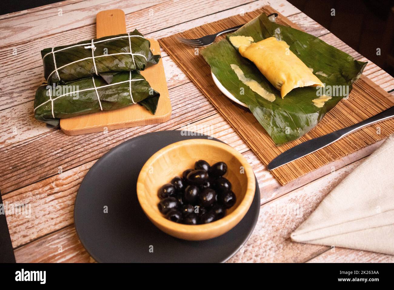 Hallaca on the table, the traditional dish of Venezuelan Christmas ...