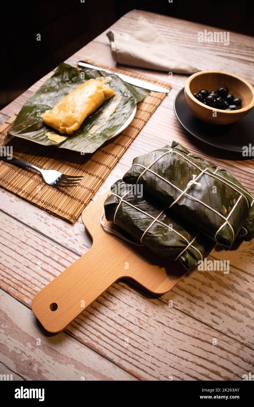 Hallaca on the table, the traditional dish of Venezuelan Christmas ...
