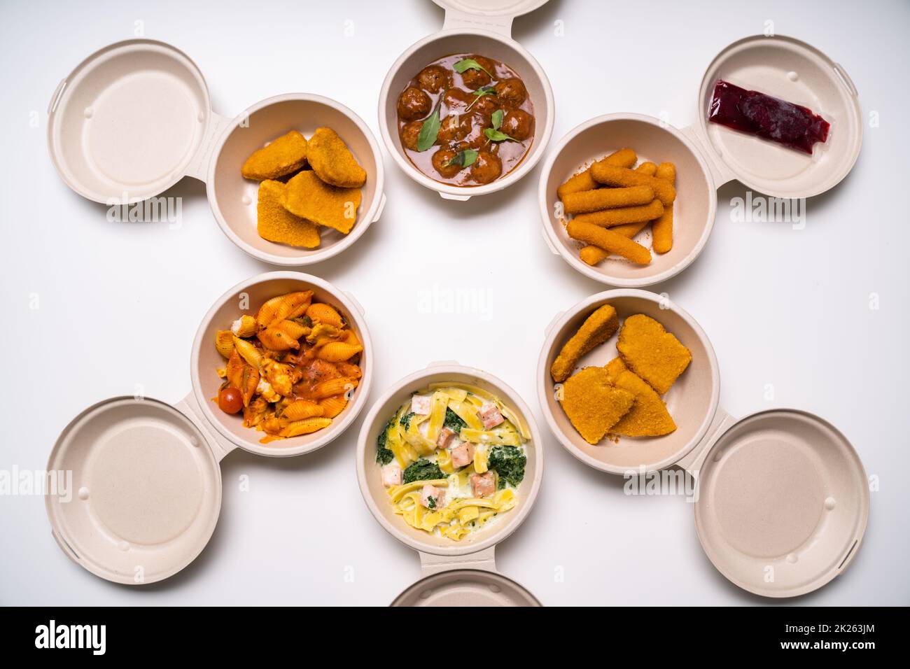 Healthy Food Delivery Box. Lunch Prep Stock Photo - Alamy