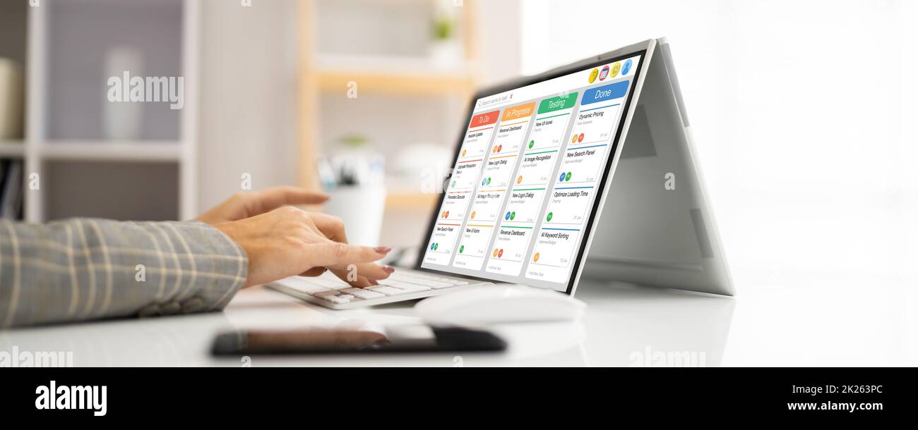 Scrum Agile Project Stock Photo - Alamy