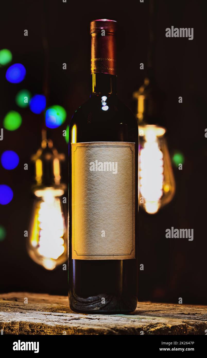 Wine and lights Stock Photo - Alamy
