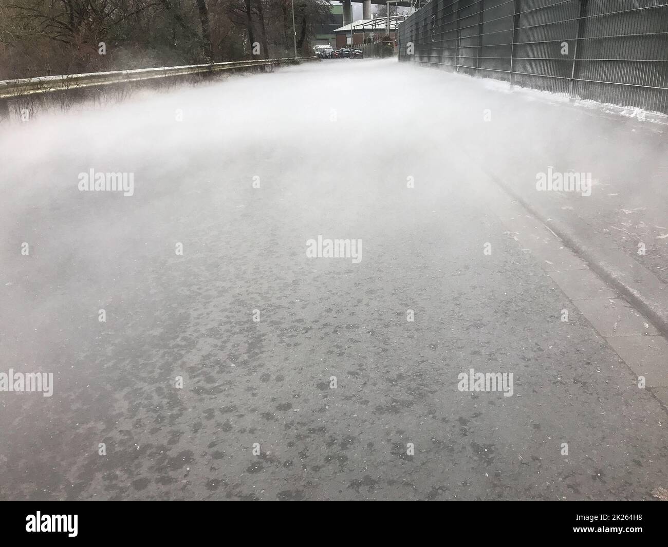 autumn ground fog Stock Photo - Alamy