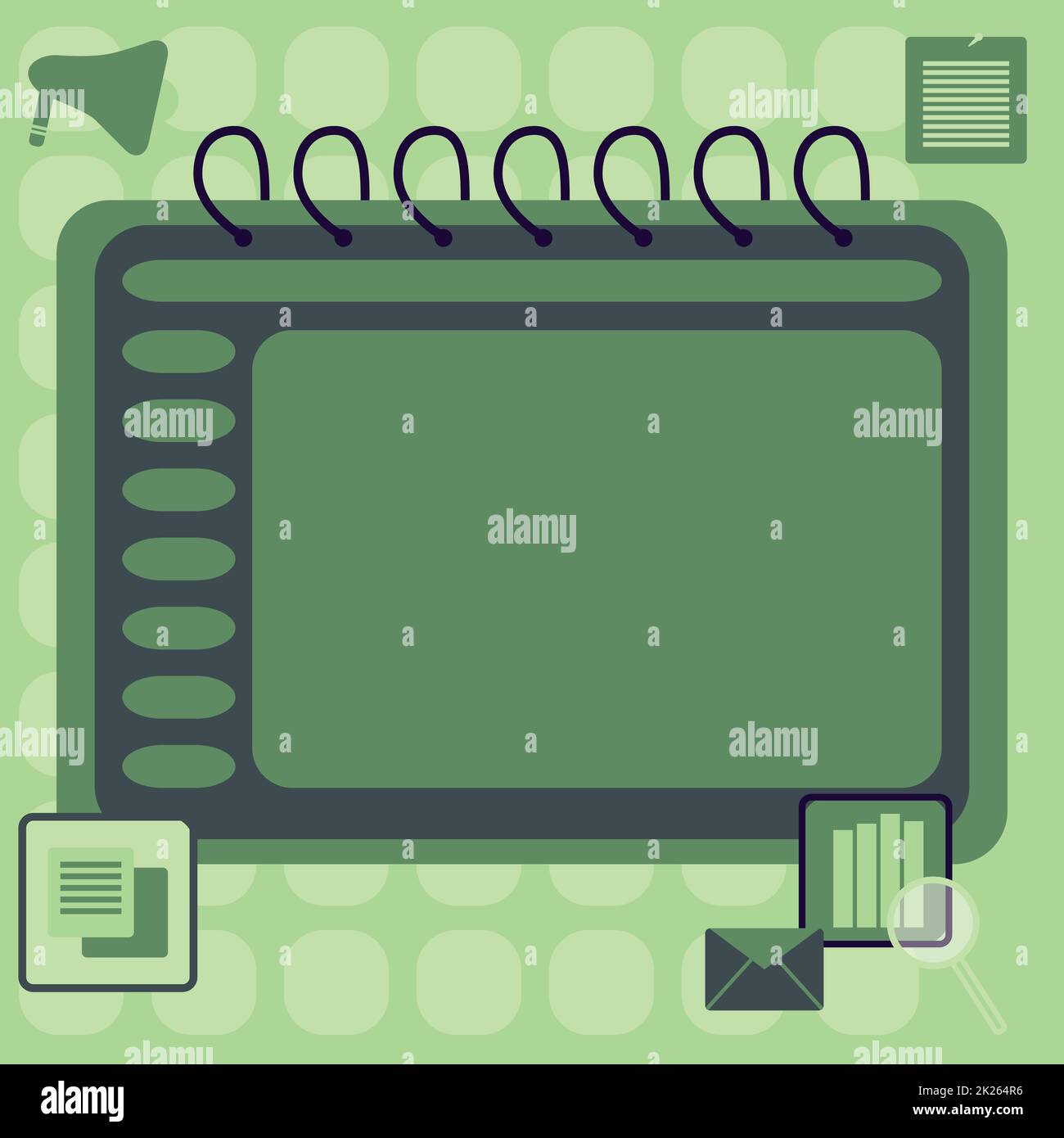 Blank Opened Spiral Notebook With A Calculator And A Pen Placed Over A ...