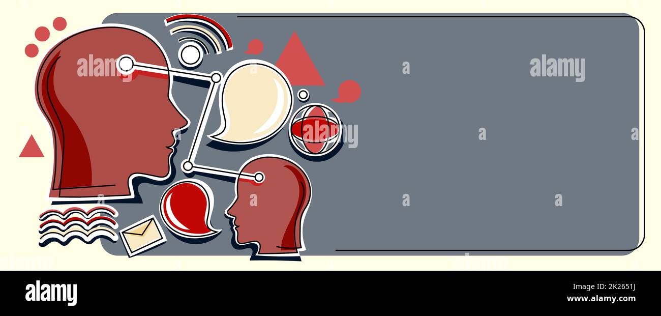 Multiple Heads Connected Showing New Technology Ideas. Gears In Brain ...