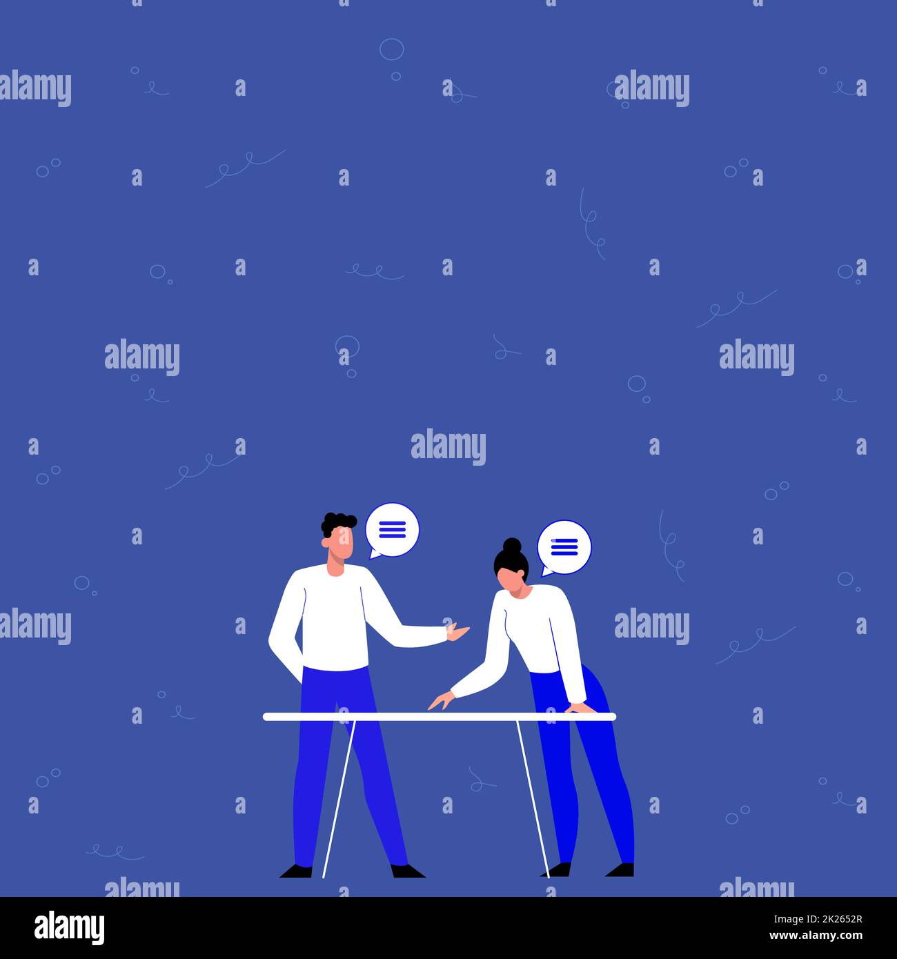 Partners Sharing New Wonderful Ideas For Skill Improvement Discussing ...