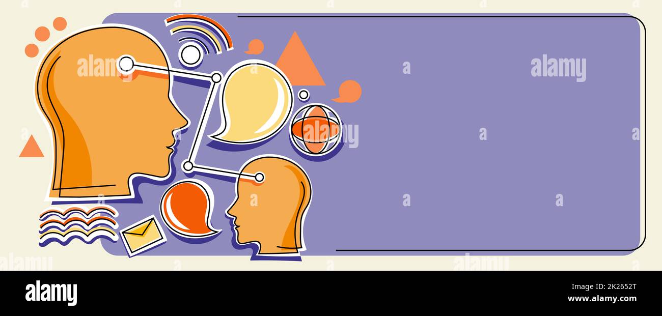 Multiple Heads Connected Showing New Technology Ideas. Gears In Brain ...