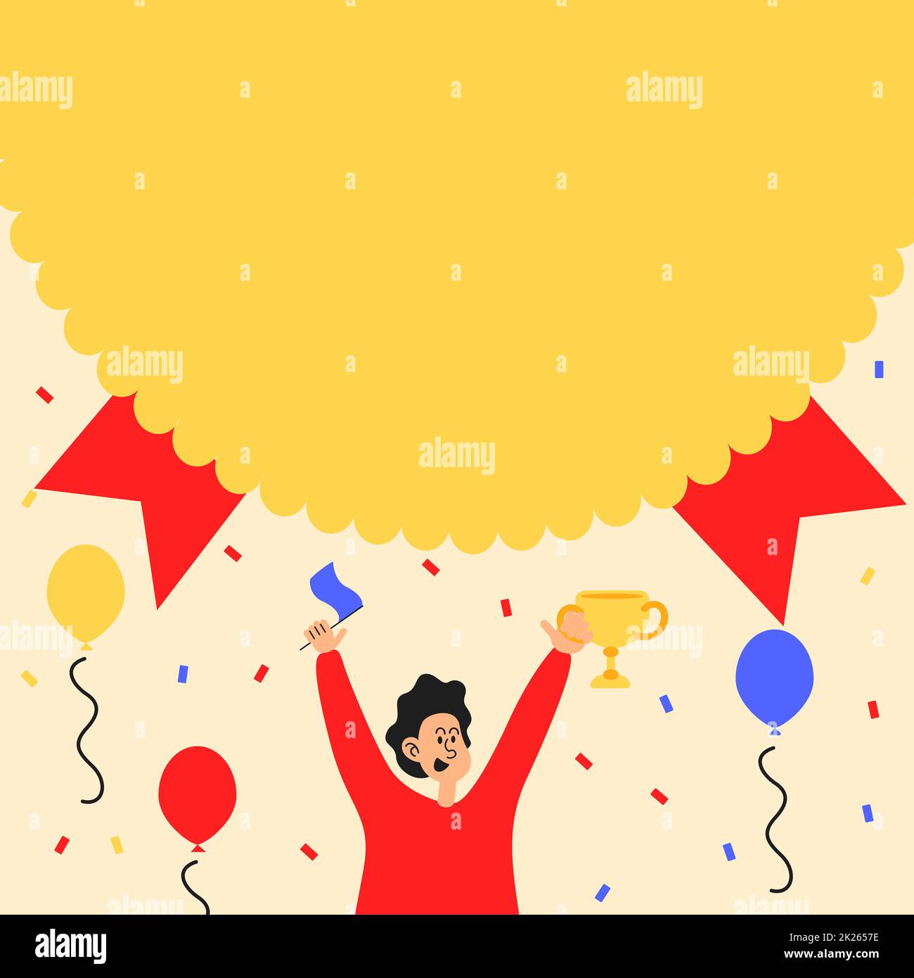 Celebrating holding trophy smiling hi-res stock photography and images ...