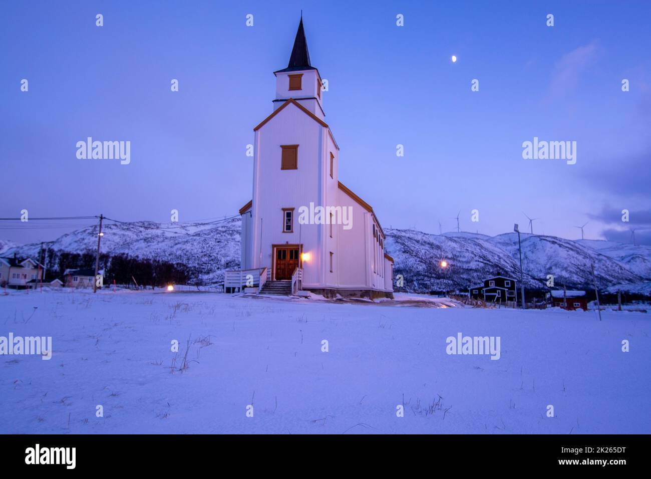 Church of Hillesoy, Brensholmen, Norway Stock Photo - Alamy