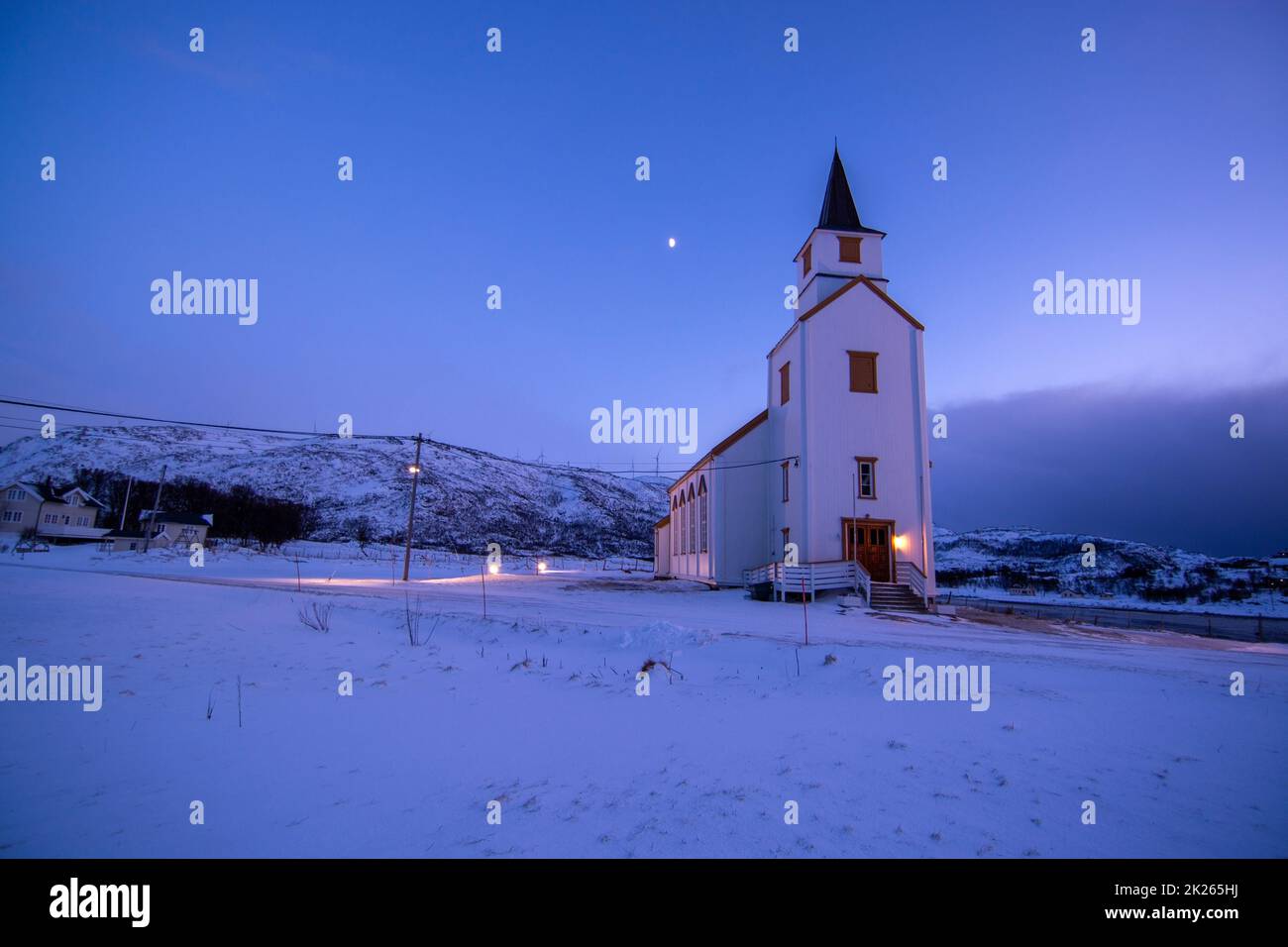 Church of Hillesoy, Brensholmen, Norway Stock Photo - Alamy