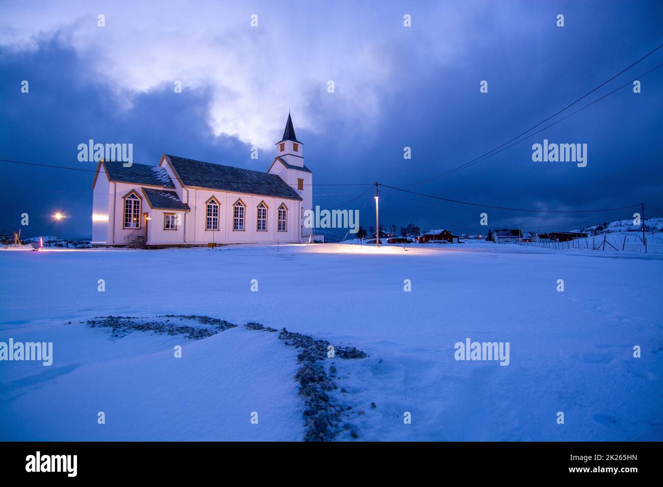 Church of Hillesoy, Brensholmen, Norway Stock Photo - Alamy