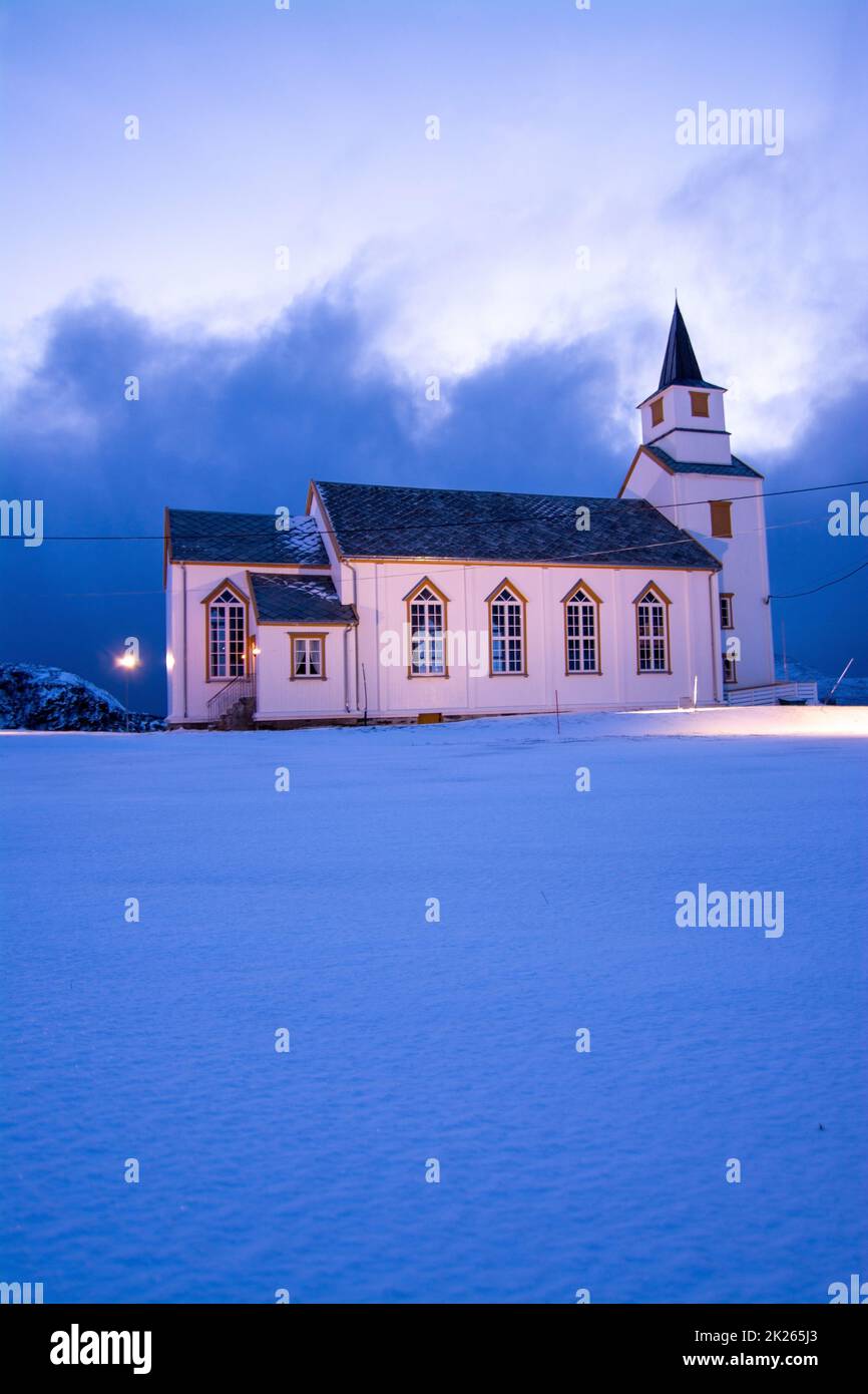 Church of Hillesoy, Brensholmen, Norway Stock Photo - Alamy
