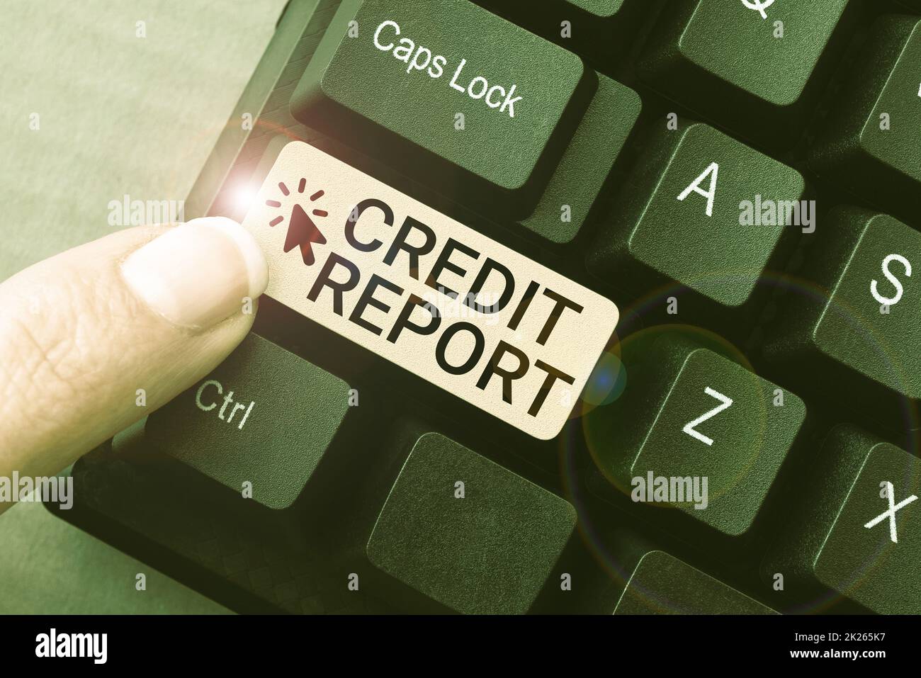 Sign displaying Credit Report. Business idea Borrowing Rap Sheet Bill ...