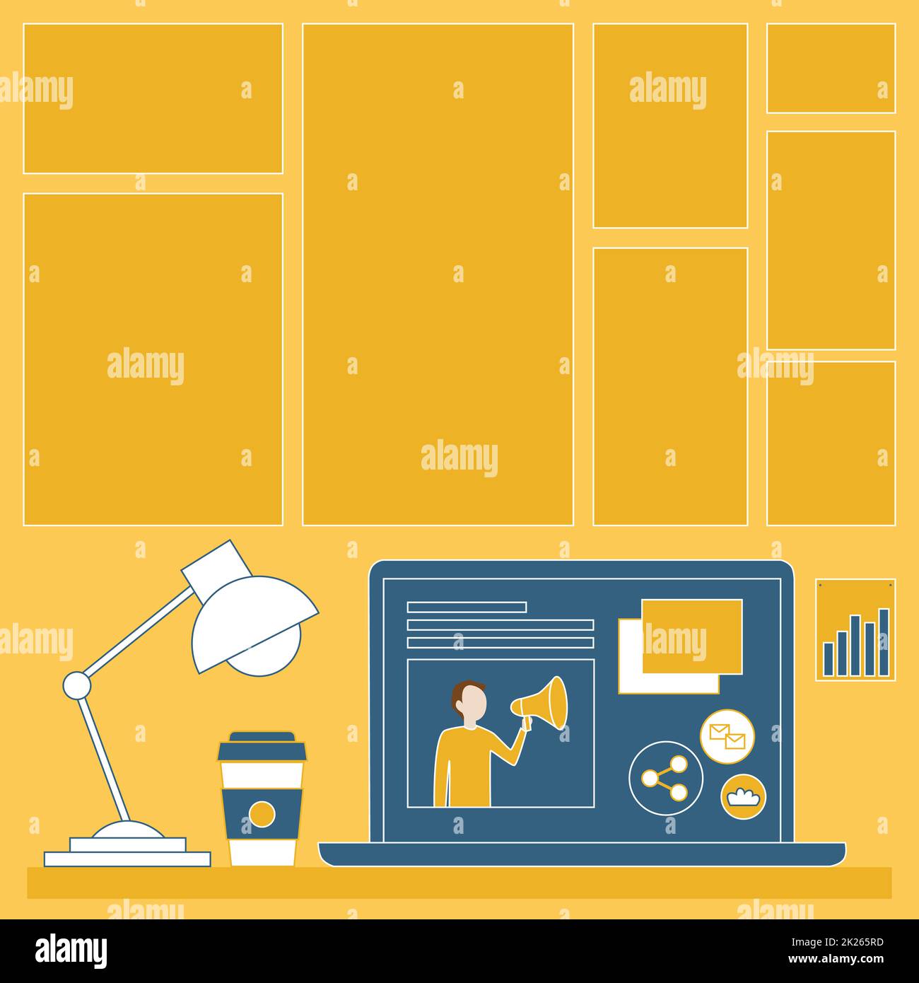 Process laptop bulb businessman hi-res stock photography and images - Alamy