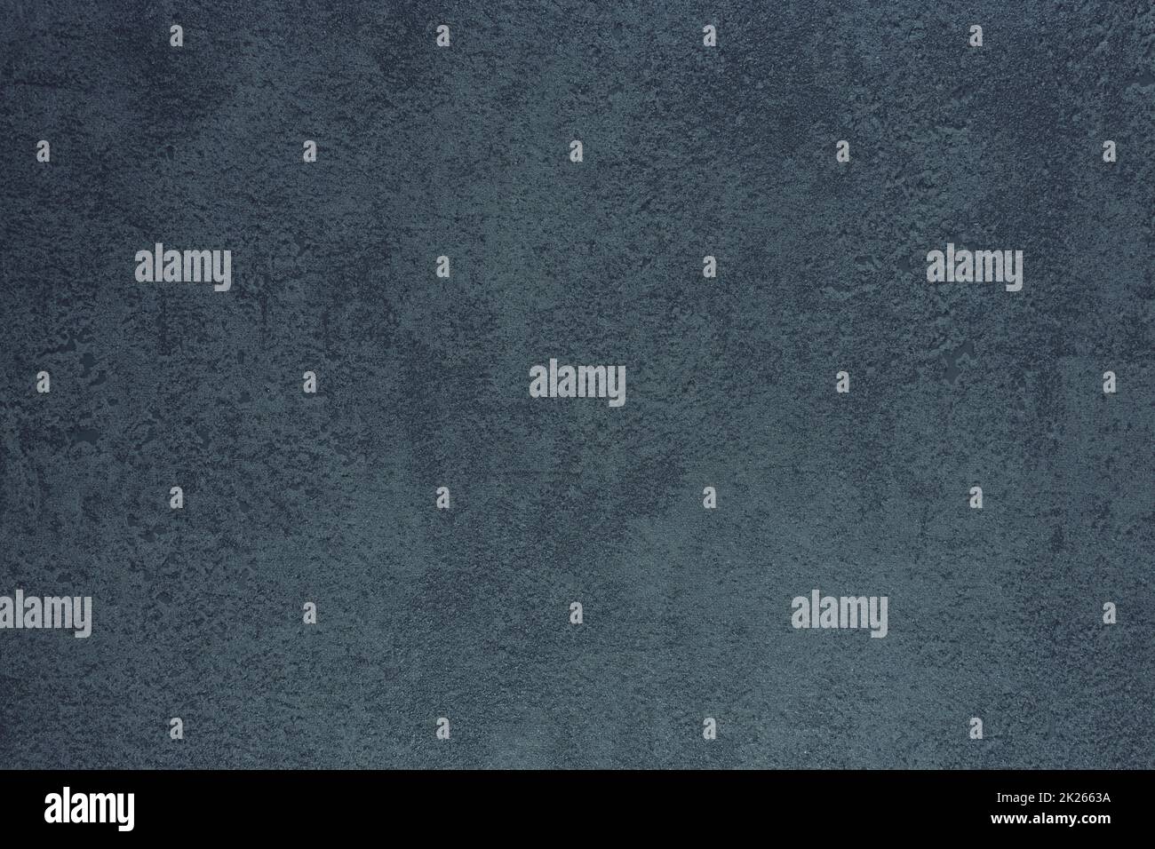 dark gloomy stucco blue surface background with scratched stained ...