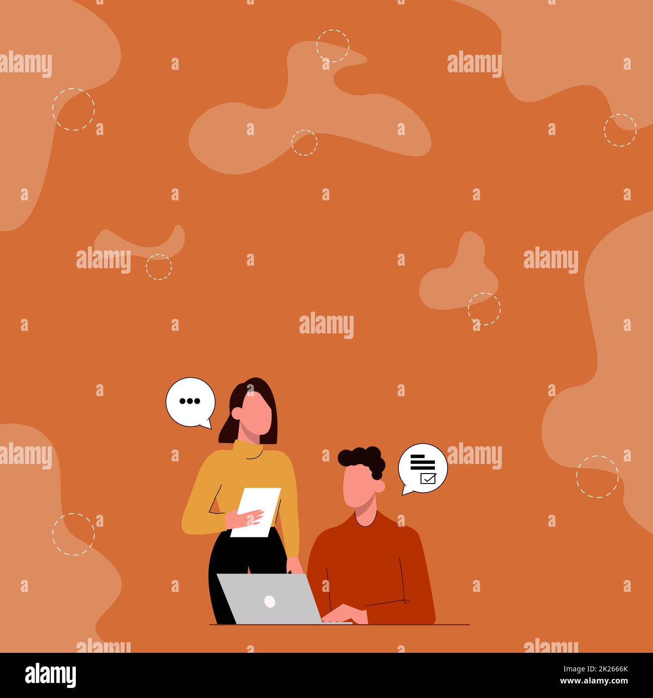 Partners Sharing New Wonderful Ideas For Skill Improvement Discussing ...