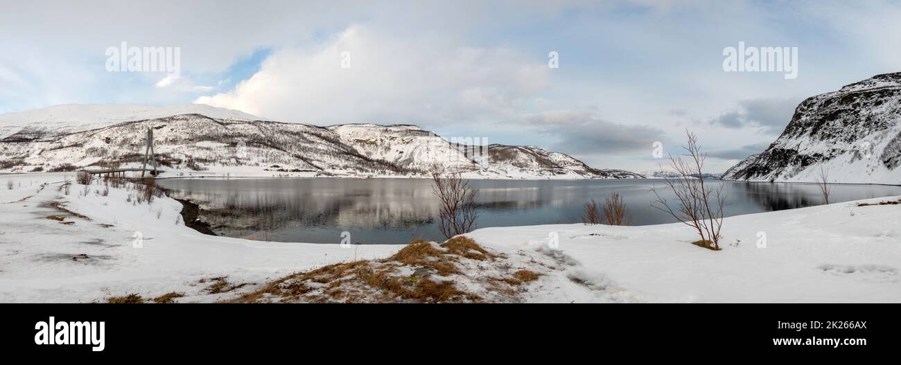 Brigde of Kafjord, Alta, Norway Stock Photo - Alamy