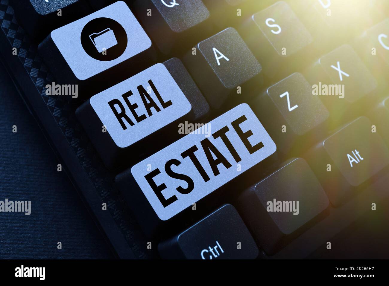 Conceptual display Real Estate. Internet Concept total property ...