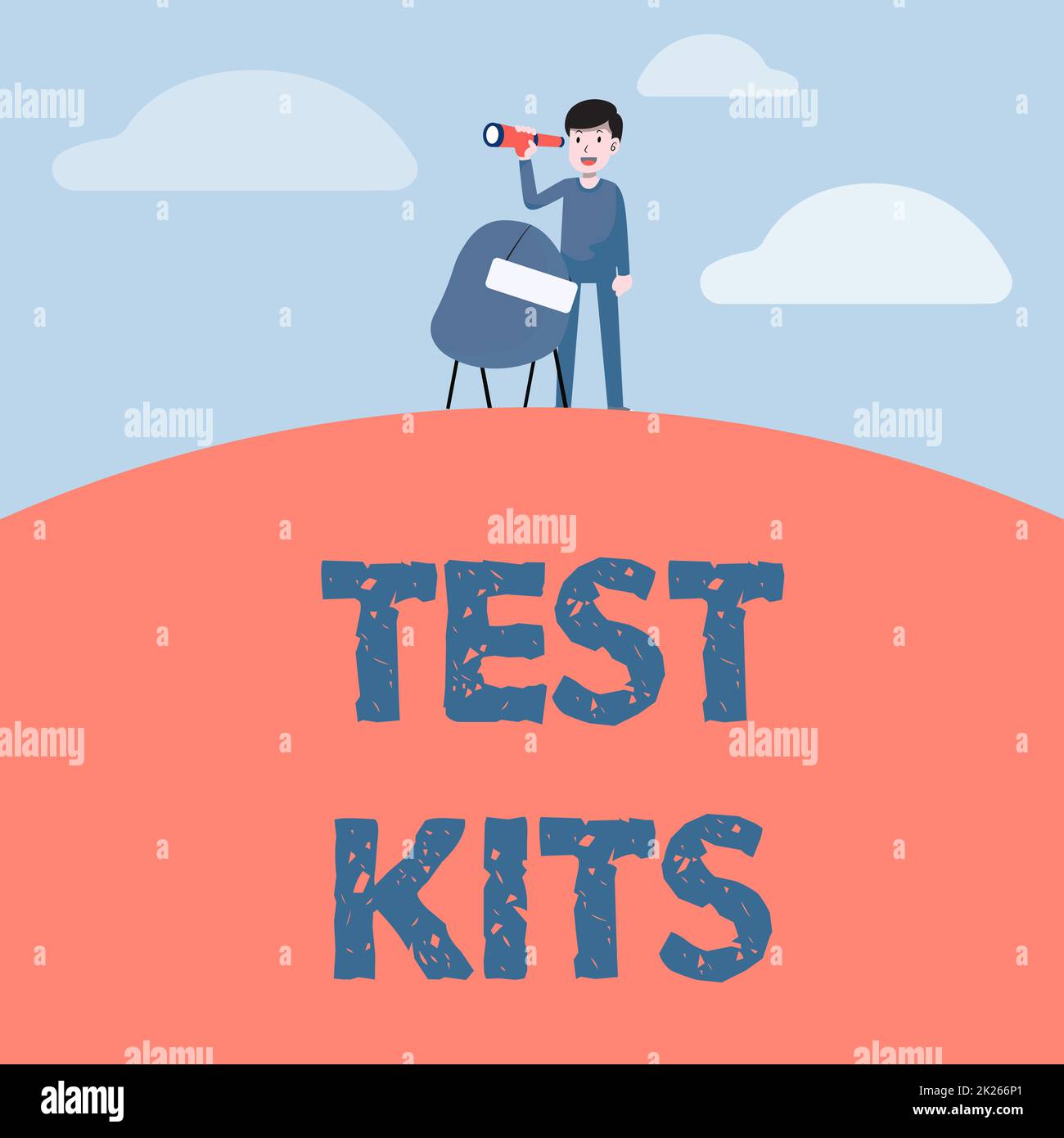 Handwriting text Test Kits. Concept meaning tools used to detect the ...