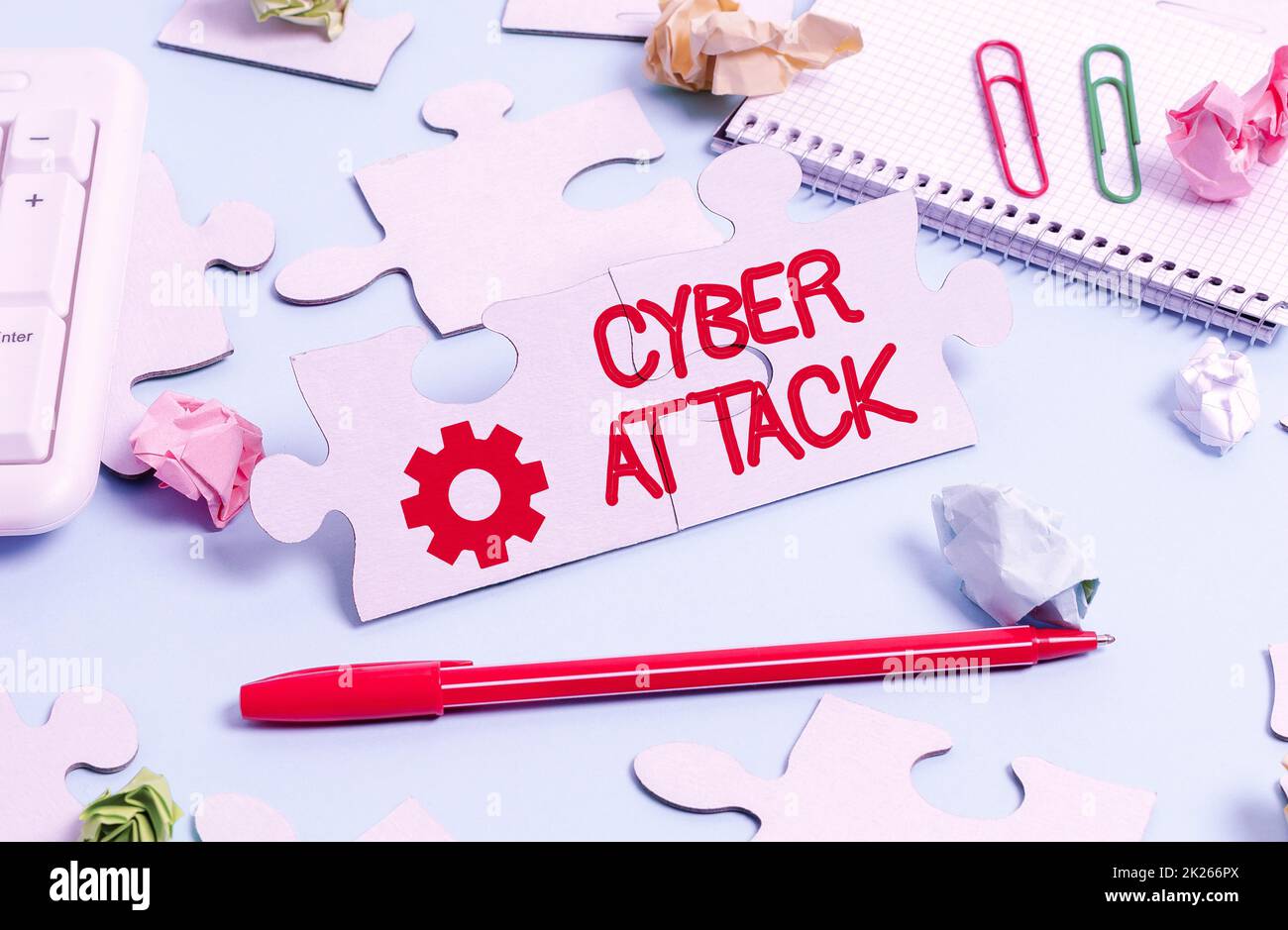 Conceptual caption Cyber Attack. Word for An attempt by hackers to ...